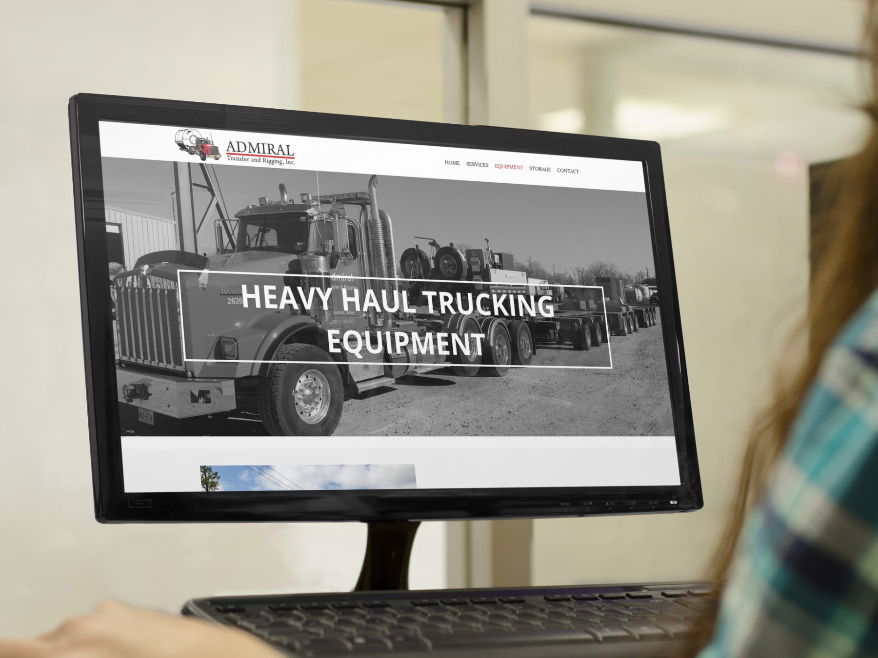 Admiral Transfer Website Design - JellyFlea Creative