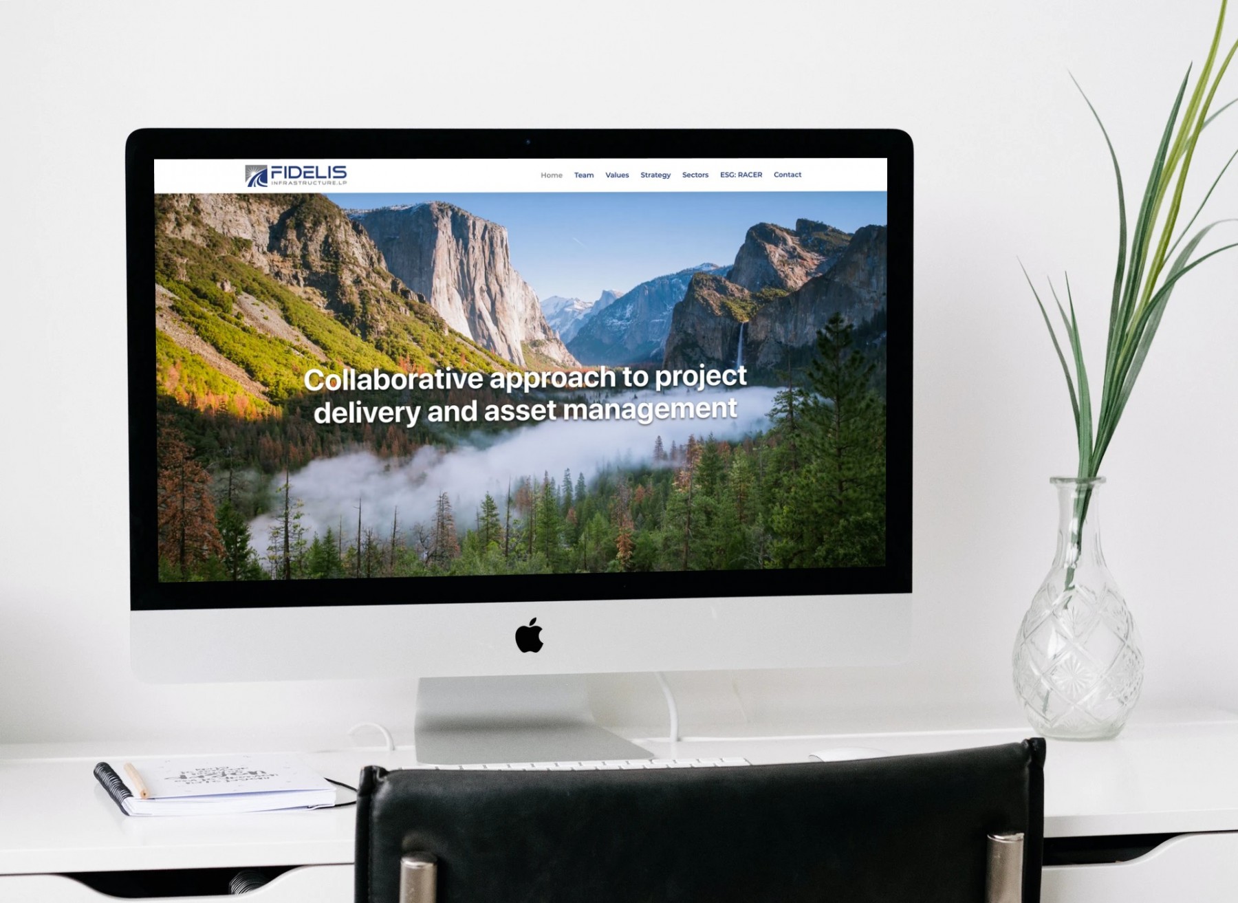 Fidelis Infrastructure Website Design - JellyFlea Creative