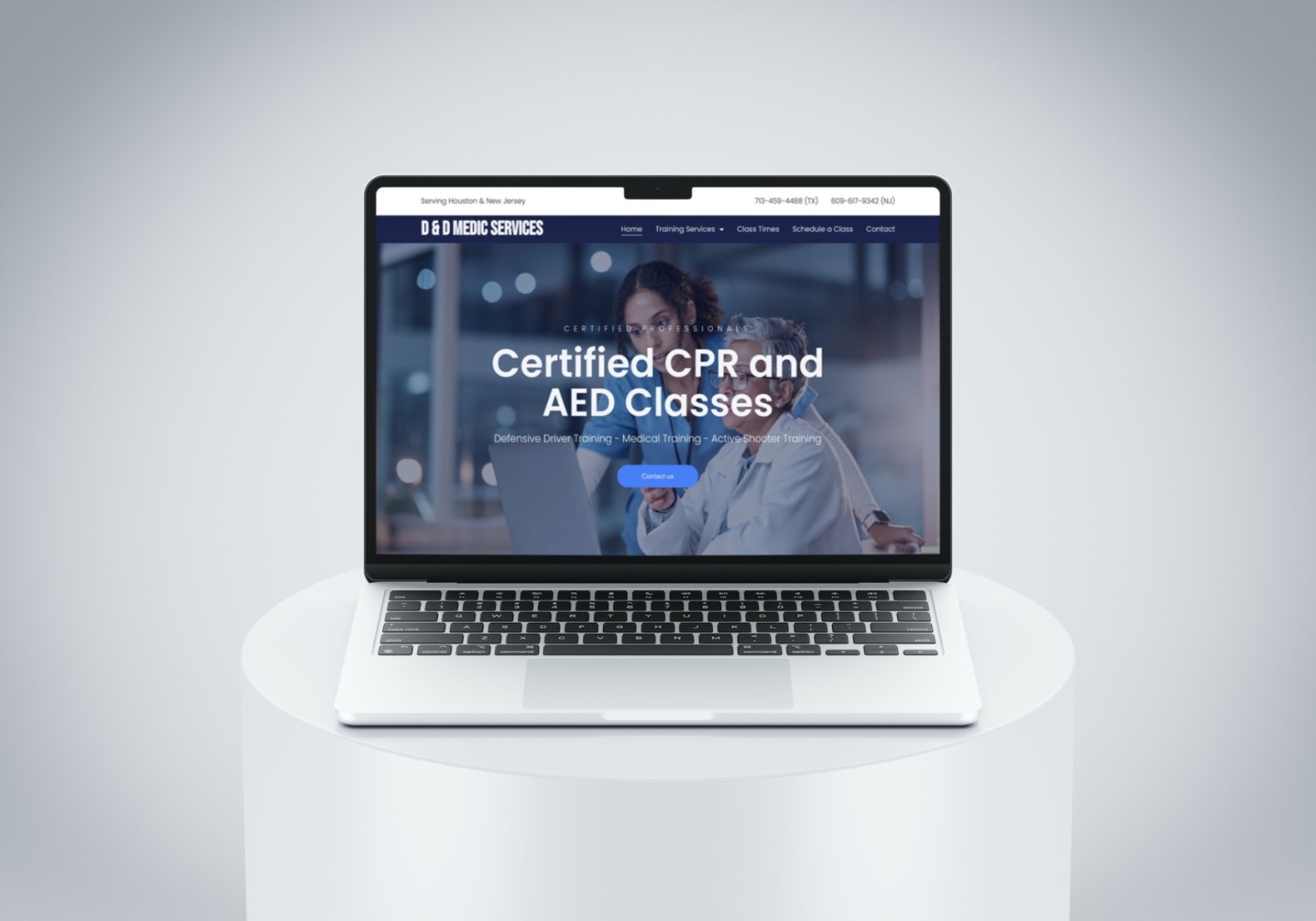 D&D Medic Services Website Design - JellyFlea Creative